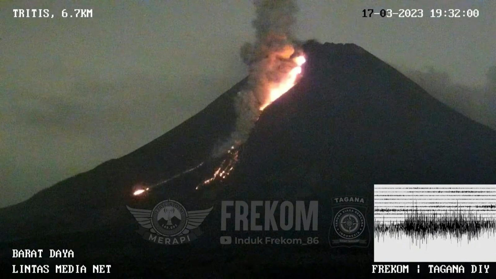 Indonesia's Merapi volcano erupts, spews hot lava - Muslim Network TV